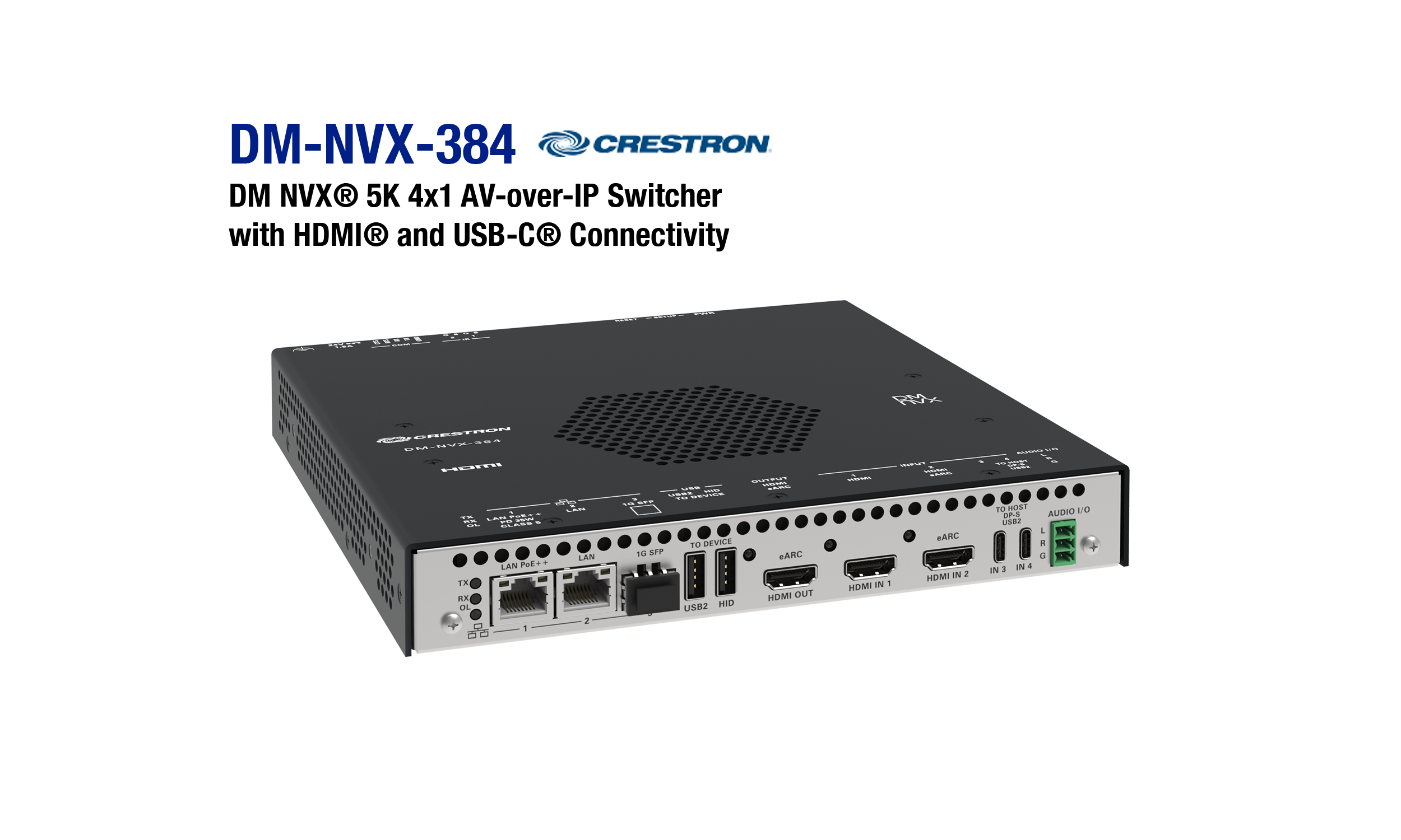 Crestron Unveils DM NVX 384 with USB-C and 5K Support - The Audiovisual Consultant